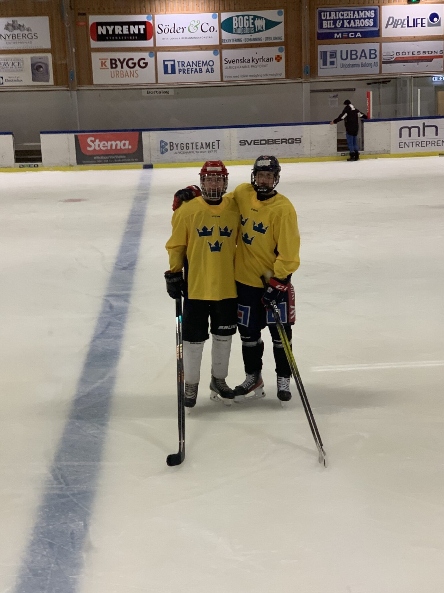 Alvin Bergqvist och Eddie Genborg på regionscamp för U16 - Grästorps IK